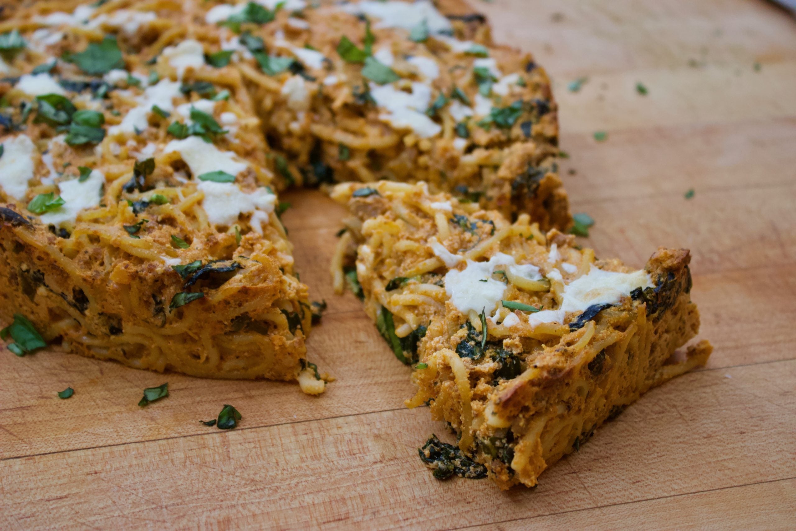 Recipe | Spaghetti Pie – Foxhollow Farm