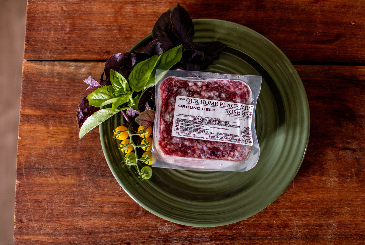 Rose Beef Ground Beef | 100% Grassfed Ground Beef | Foxhollow Farm
